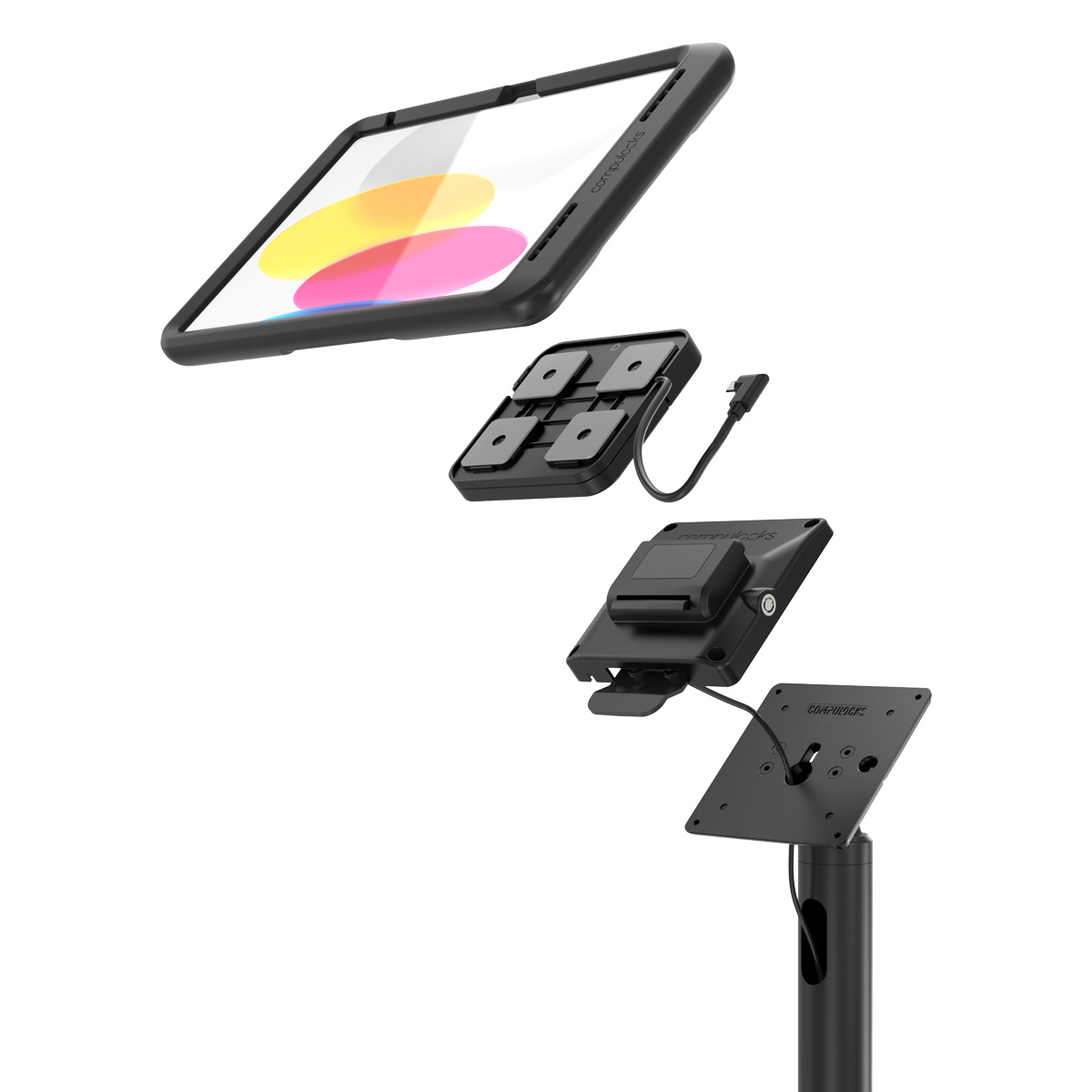 iPad (10-11 gen) Floor Stand with Cable-free Charging - PowerMove Swift